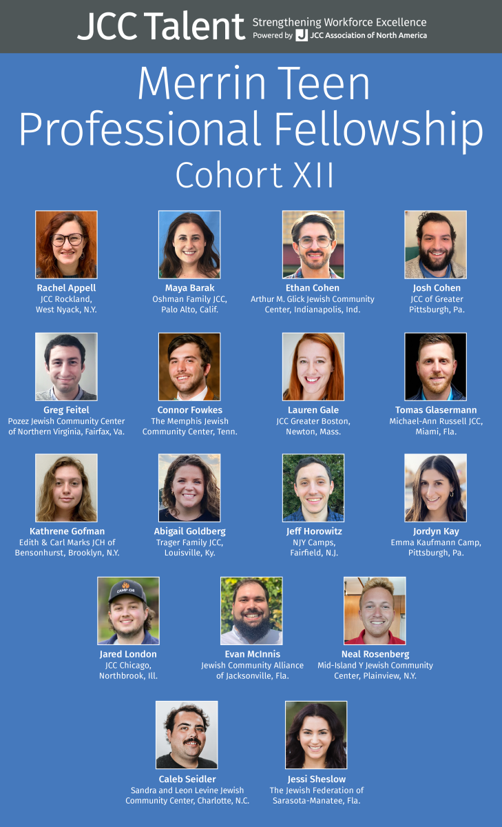 JCC Association Selects New Cohort of Merrin Teen Professional Fellows ...