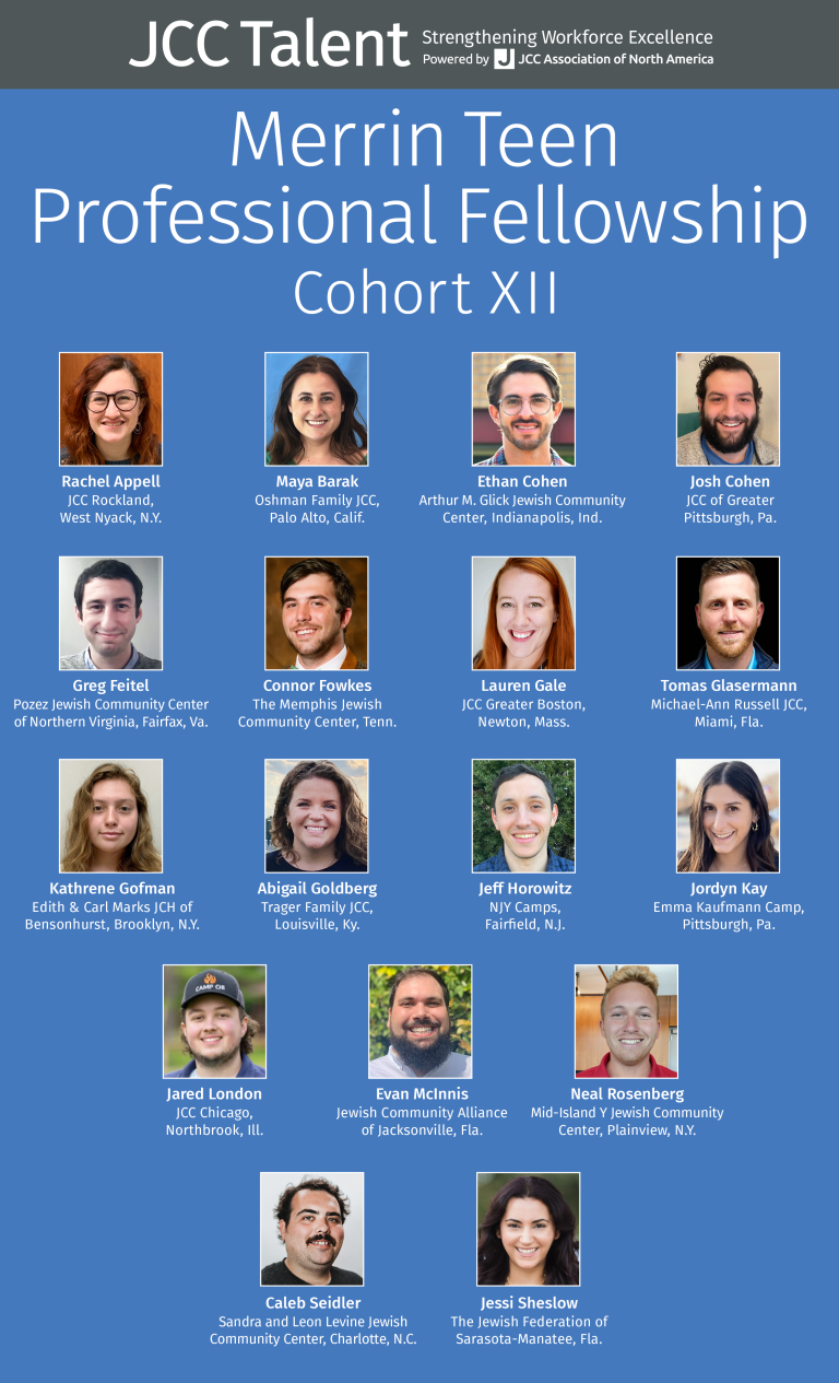 JCC Association Selects New Cohort of Merrin Teen Professional Fellows ...